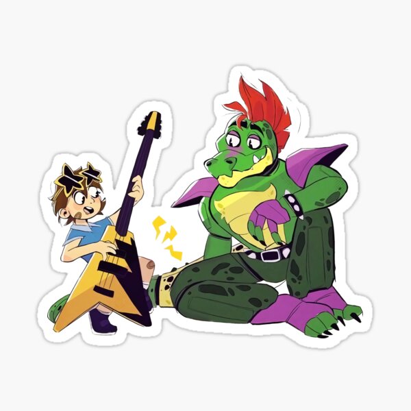 "Fnaf MontyGator and Gregory RockStar" Sticker for Sale by printifans ...
