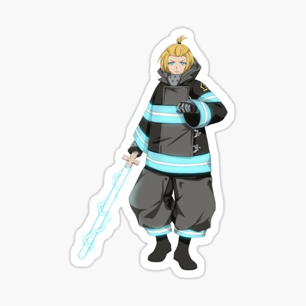 "arthur boyle - Fire force" Sticker for Sale by MoEl-Art | Redbubble