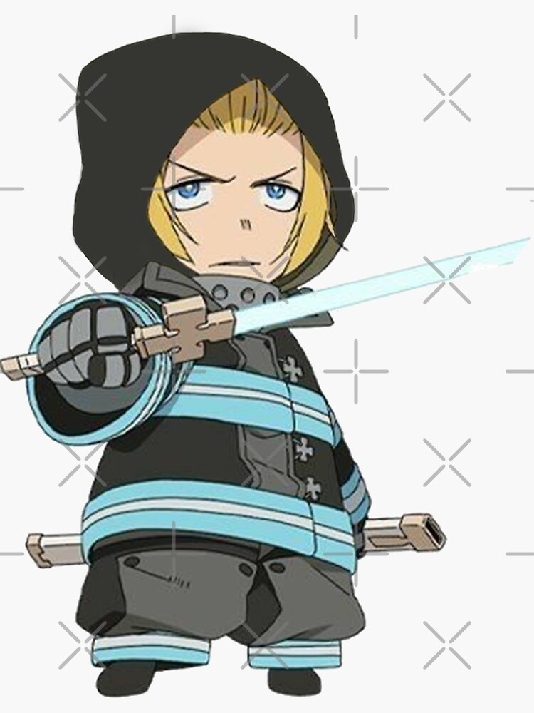 "arthur boyle - Fire force" Sticker for Sale by MoEl-Art | Redbubble