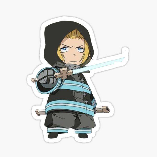 "arthur boyle - Fire force" Sticker for Sale by MoEl-Art | Redbubble
