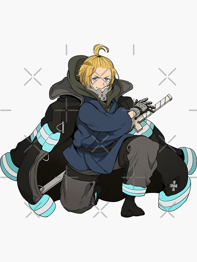 " arthur boyle - Fire force" Sticker for Sale by MoEl-Art | Redbubble