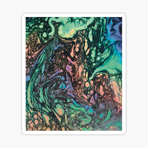 "Oil Spill" Sticker for Sale by winnmarie | Redbubble