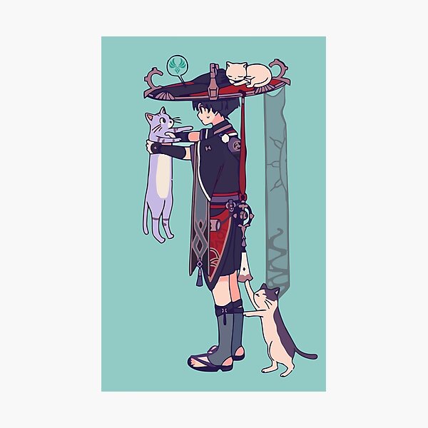 "Scaramouche Genshin Impact" Photographic Print for Sale by Isilver-me ...