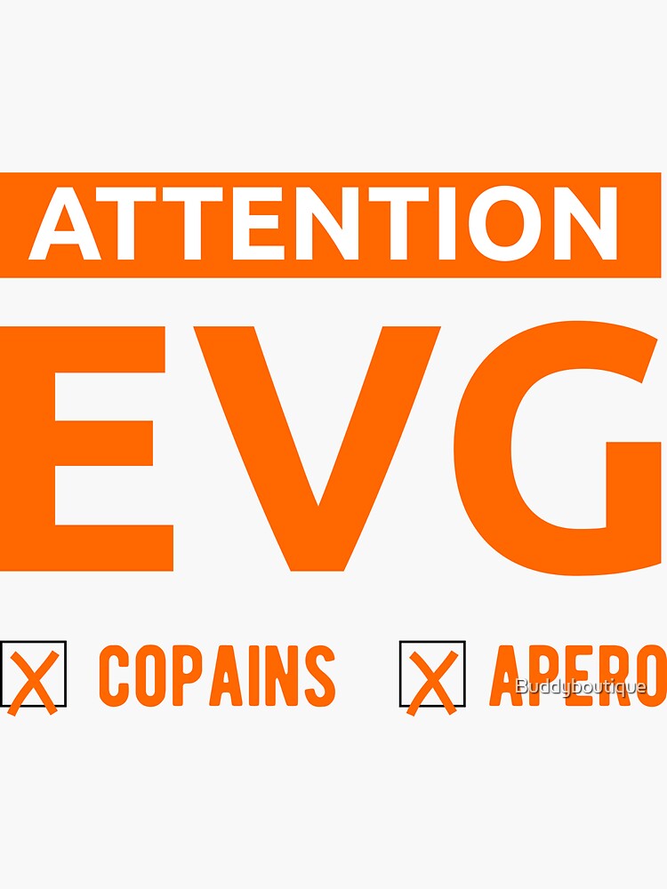 "EVG Alcohol humor future groom" Sticker for Sale by Buddyboutique ...