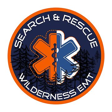 "Wilderness EMT Search and Rescue Medical badge" Poster for Sale by ...
