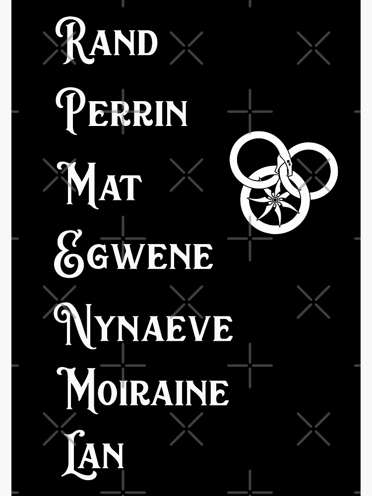 Póster «Los nombres de la Rueda del Tiempo. Rand y Perrin y Mat y ...