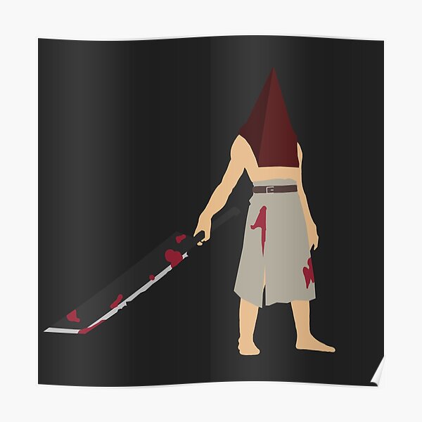 "Silent Hill Pyramid Head Minimalist" Poster for Sale by rendigart ...