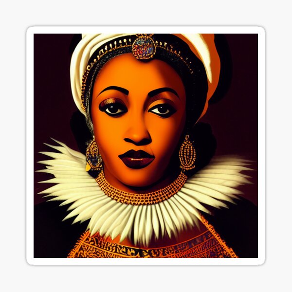 "Queen of Sheba ዐ" Sticker for Sale by ZebibArt | Redbubble