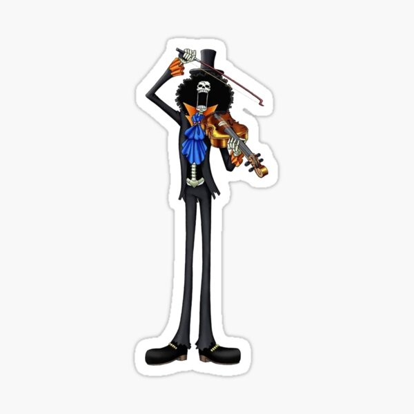 "Brook- One piece" Sticker for Sale by MoEl-Art | Redbubble