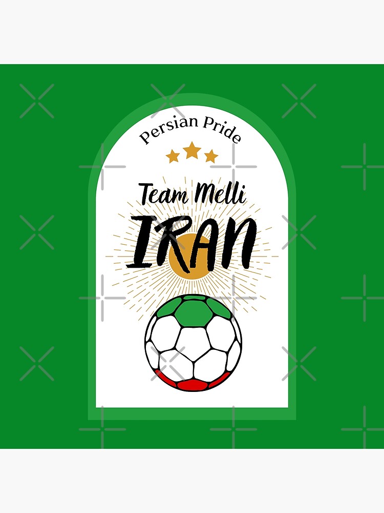 "team melli - Persian (iranian) football sticker " Poster for Sale by ...