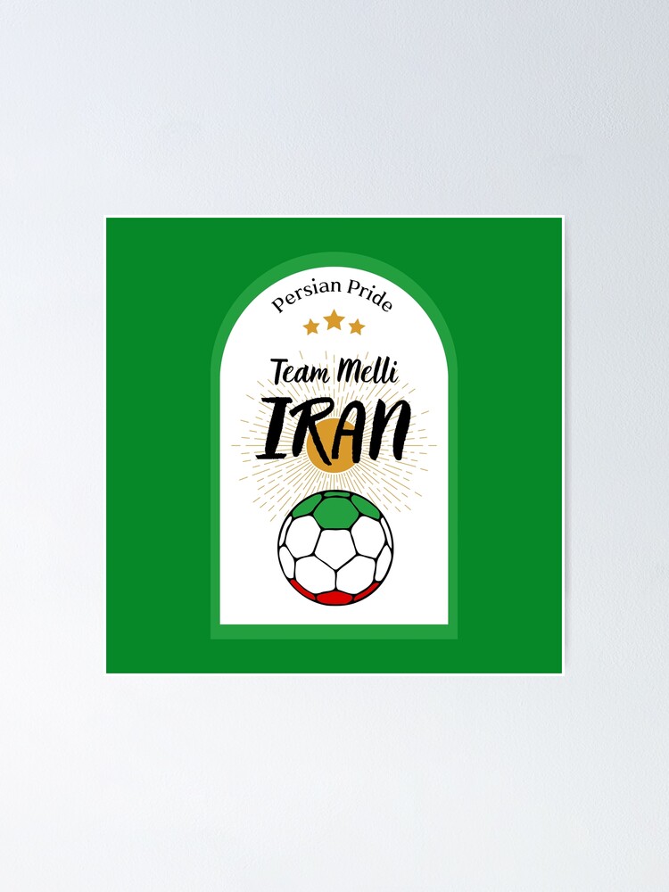 "team melli - Persian (iranian) football sticker " Poster for Sale by ...
