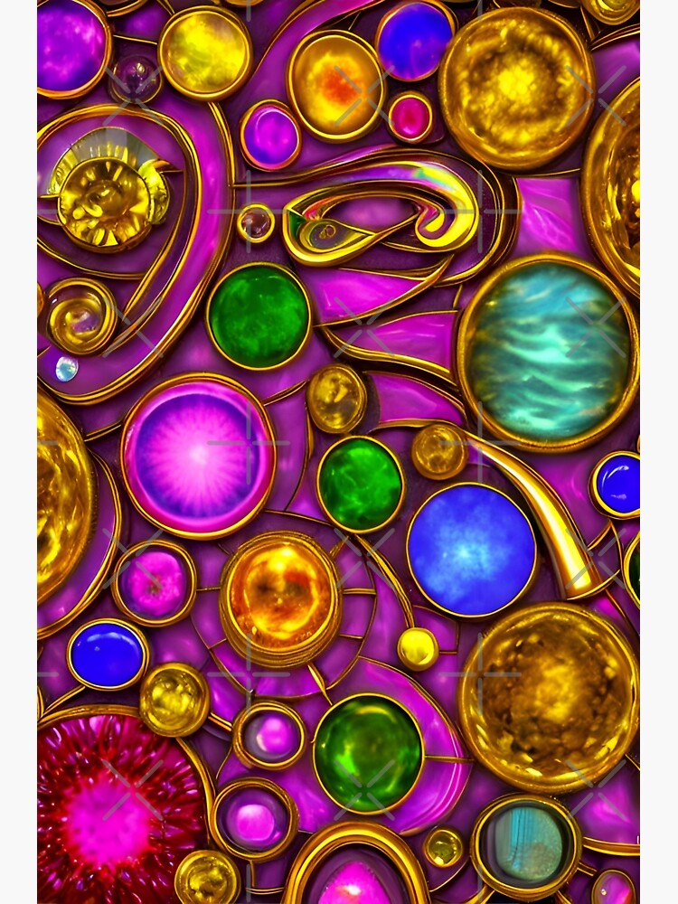 "Gem-Symbology" Sticker for Sale by HankChill | Redbubble