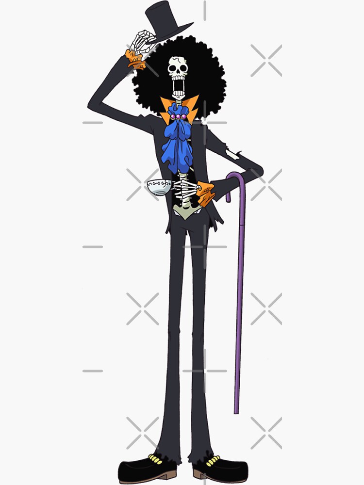 " Brook- One piece" Sticker for Sale by MoEl-Art | Redbubble