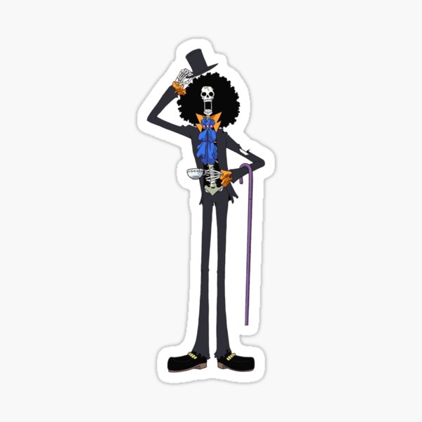 " Brook- One piece" Sticker for Sale by MoEl-Art | Redbubble