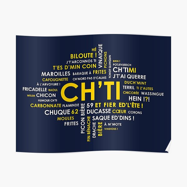 Poster « Ch'ti », par humour-chti | Redbubble