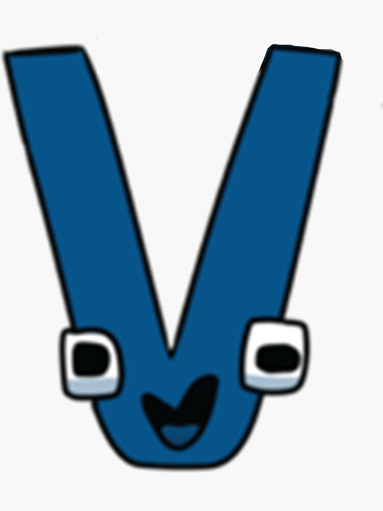 "Alphabet Lore series letter v" Sticker for Sale by U-name | Redbubble