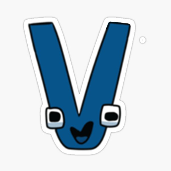 "Alphabet Lore series letter v" Sticker for Sale by U-name | Redbubble