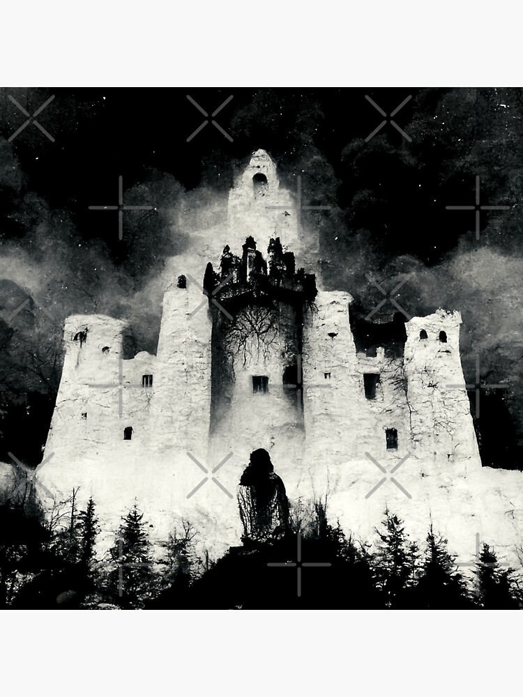 "An Apparition at a Ghostly Castle" Sticker for Sale by ZGigerBarker ...