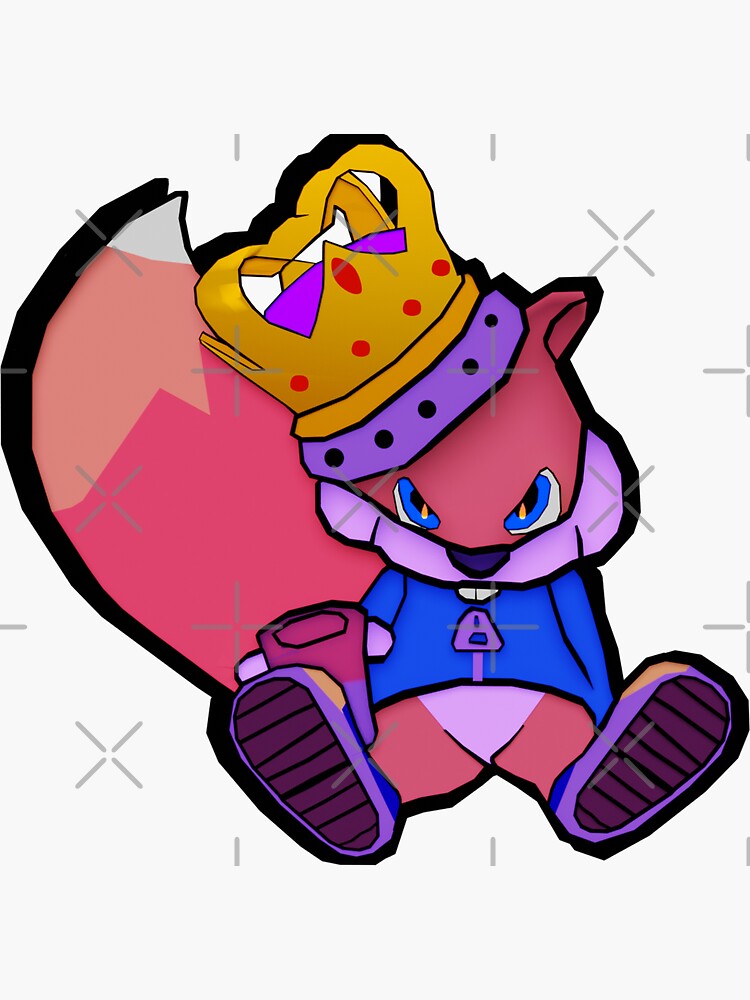 "Conker's bad fur day - Conker the king" Sticker for Sale by ...