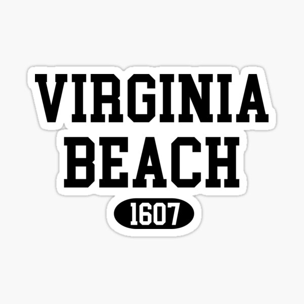 "Preppy Virginia Beach House Warming Gift" Sticker for Sale by ...