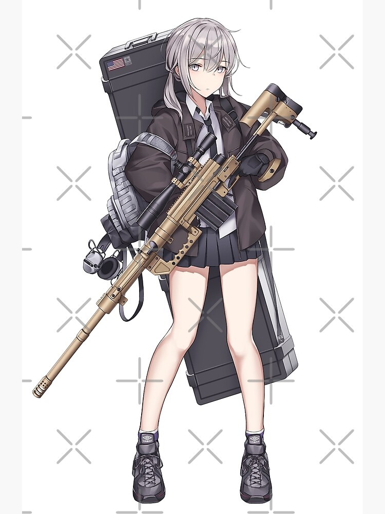 "Anime Girl Gun" Poster for Sale by kittiescuties | Redbubble