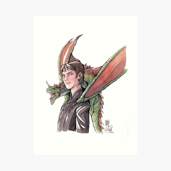 "Jacarys Velaryon Fanart" Art Print for Sale by MayetArtist | Redbubble