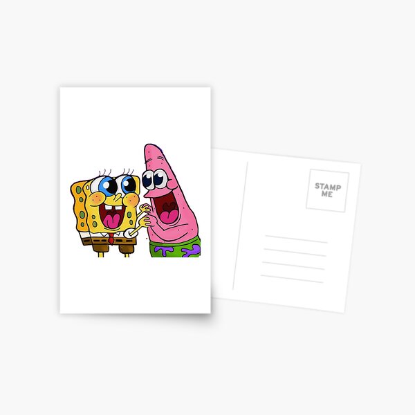 "spongebob and patrick" Postcard by JayDee059 | Redbubble