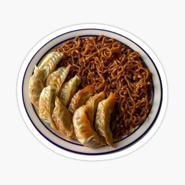 "Ramyun and Dumplings" Sticker for Sale by Kito-Kato | Redbubble