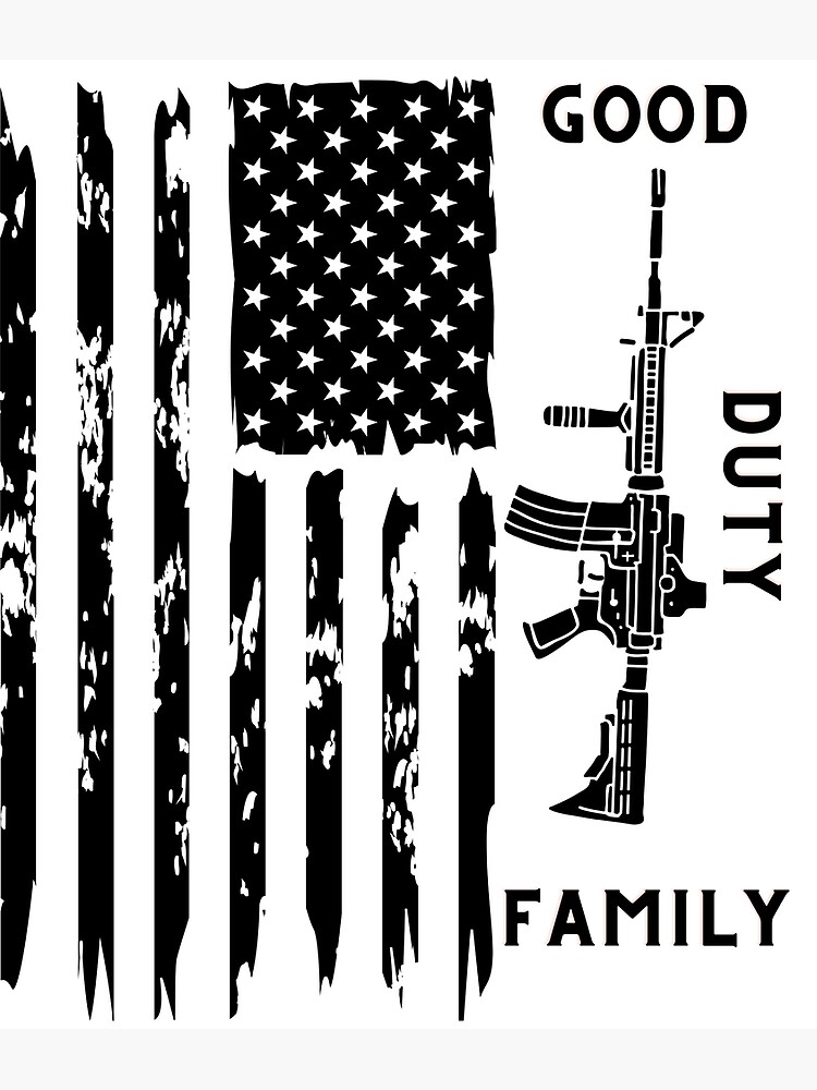 "Duty flag, Good family rifle" Poster for Sale by ExeoART | Redbubble