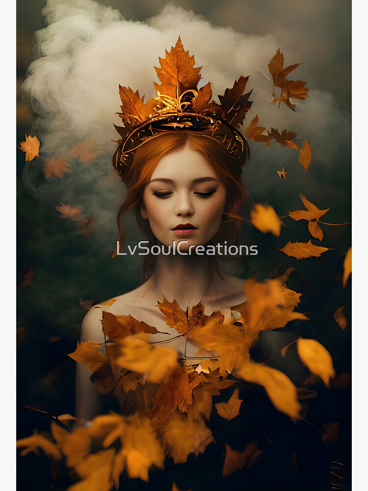 "The Autumn Princess - spiritual art spiritual artwork spirituality ...