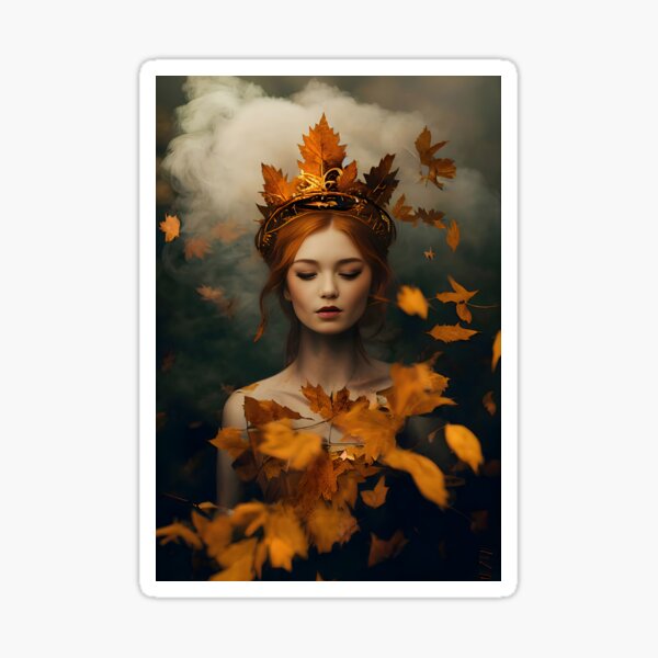 "The Autumn Princess - spiritual art spiritual artwork spirituality ...