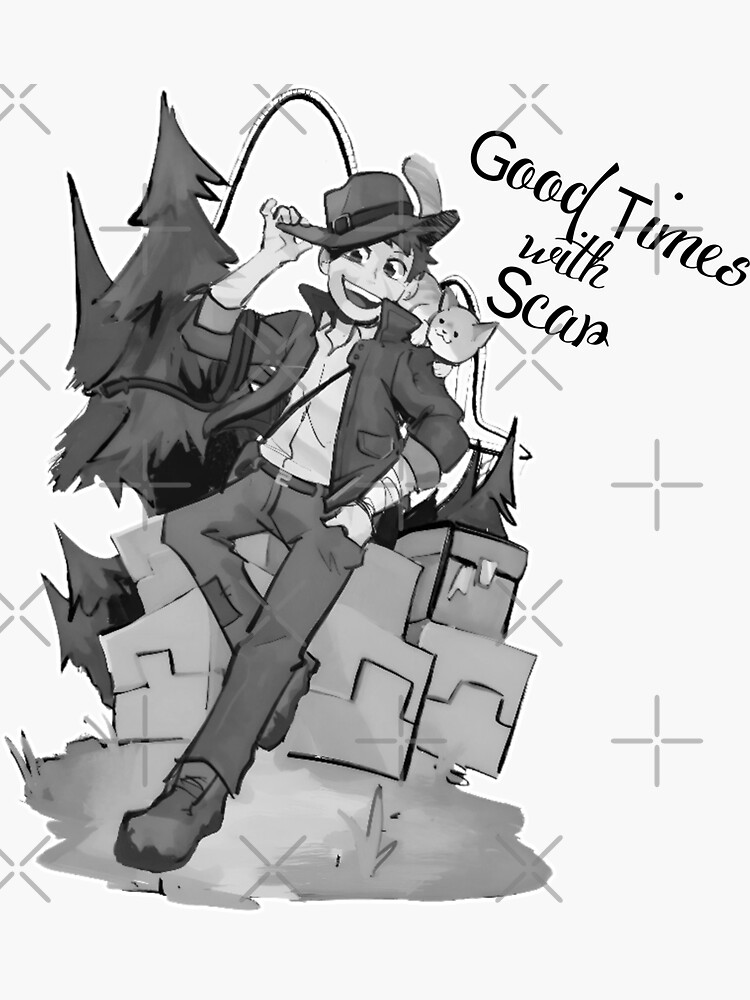 "GoodTimesWithScar" Sticker for Sale by Vlaki | Redbubble