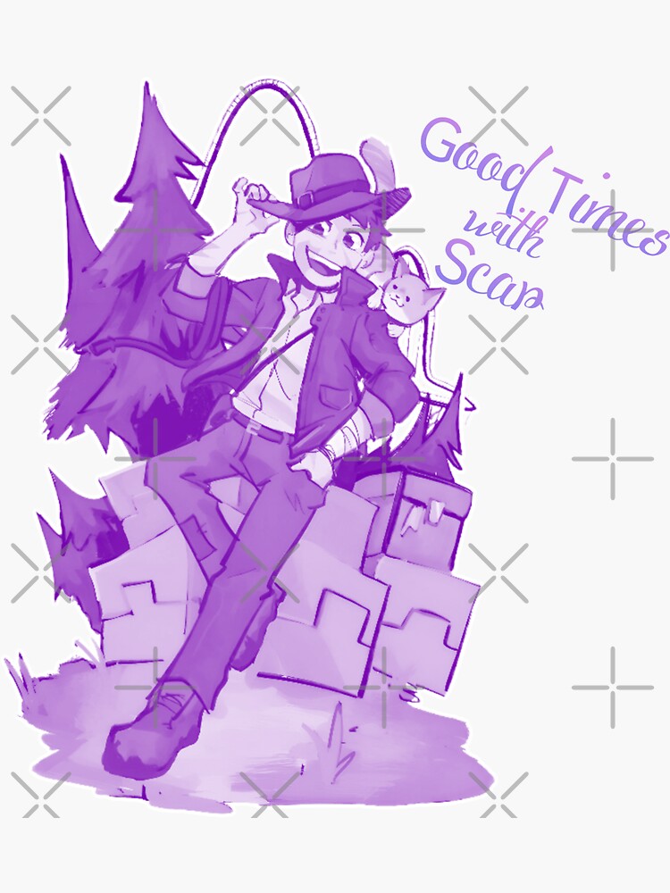 "GoodTimesWithScar" Sticker for Sale by Vlaki | Redbubble