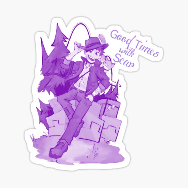 "GoodTimesWithScar" Sticker for Sale by Vlaki | Redbubble