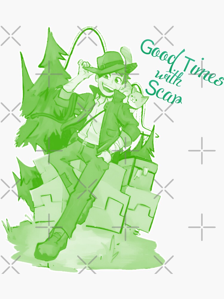 "GoodTimesWithScar" Sticker for Sale by Vlaki | Redbubble