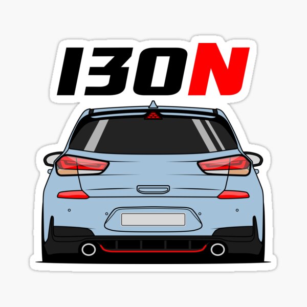 "Rear I30 N KDM Performance" Sticker for Sale by goldentuners | Redbubble