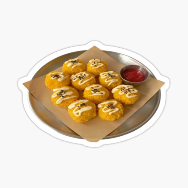 "Crispy Potato Patties" Sticker for Sale by Kito-Kato | Redbubble