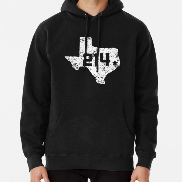 "Area Code 214 Dallas Texas Home State Shirt" Pullover Hoodie by ...