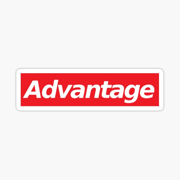 "Advantage Tennis - Box logo" Sticker for Sale by TieBreak-Tennis ...