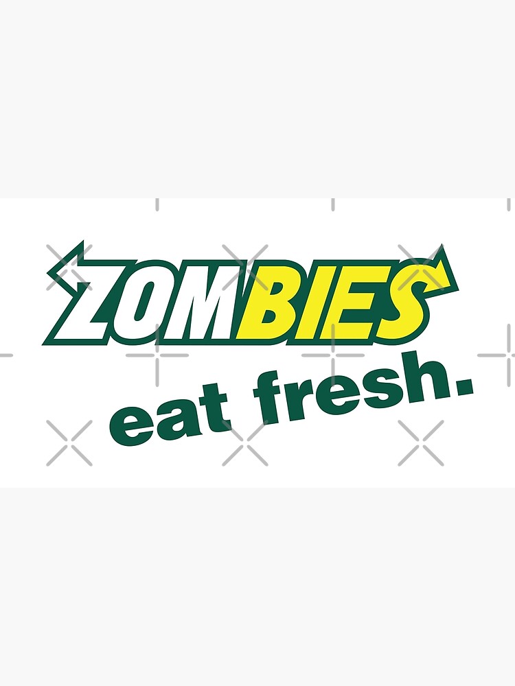 "Zombies Eat Fresh" Art Print by Purakushi | Redbubble