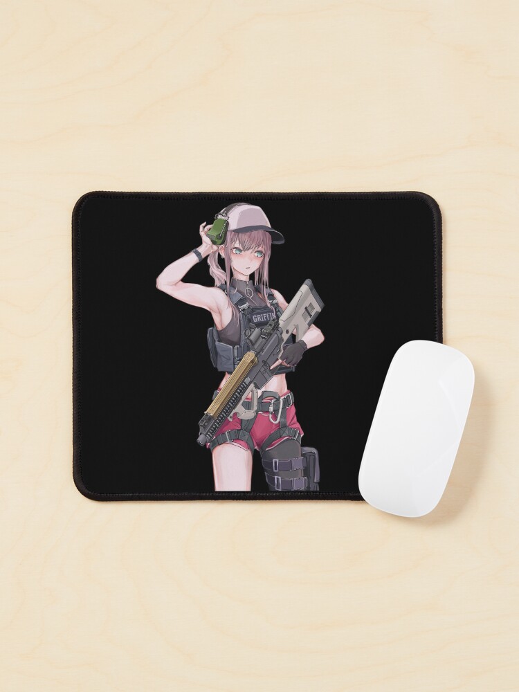 "Anime Girl Gun" Mouse Pad for Sale by kittiescuties | Redbubble