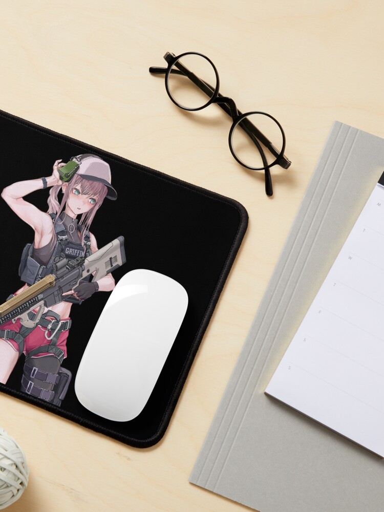 "Anime Girl Gun" Mouse Pad for Sale by kittiescuties | Redbubble