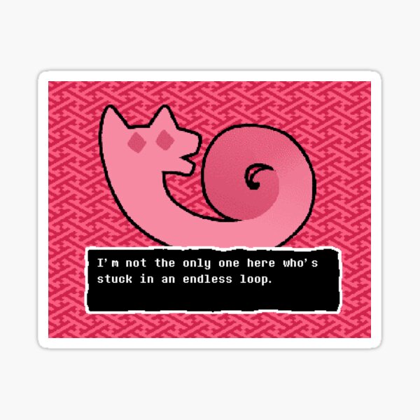 "Endless Loop" Sticker for Sale by bluebirdlake | Redbubble
