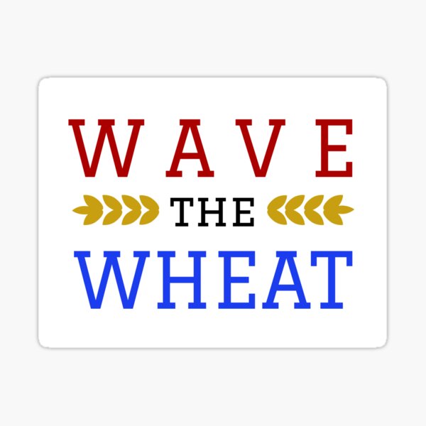 "Wave The Wheat" Sticker for Sale by altdesignoption | Redbubble