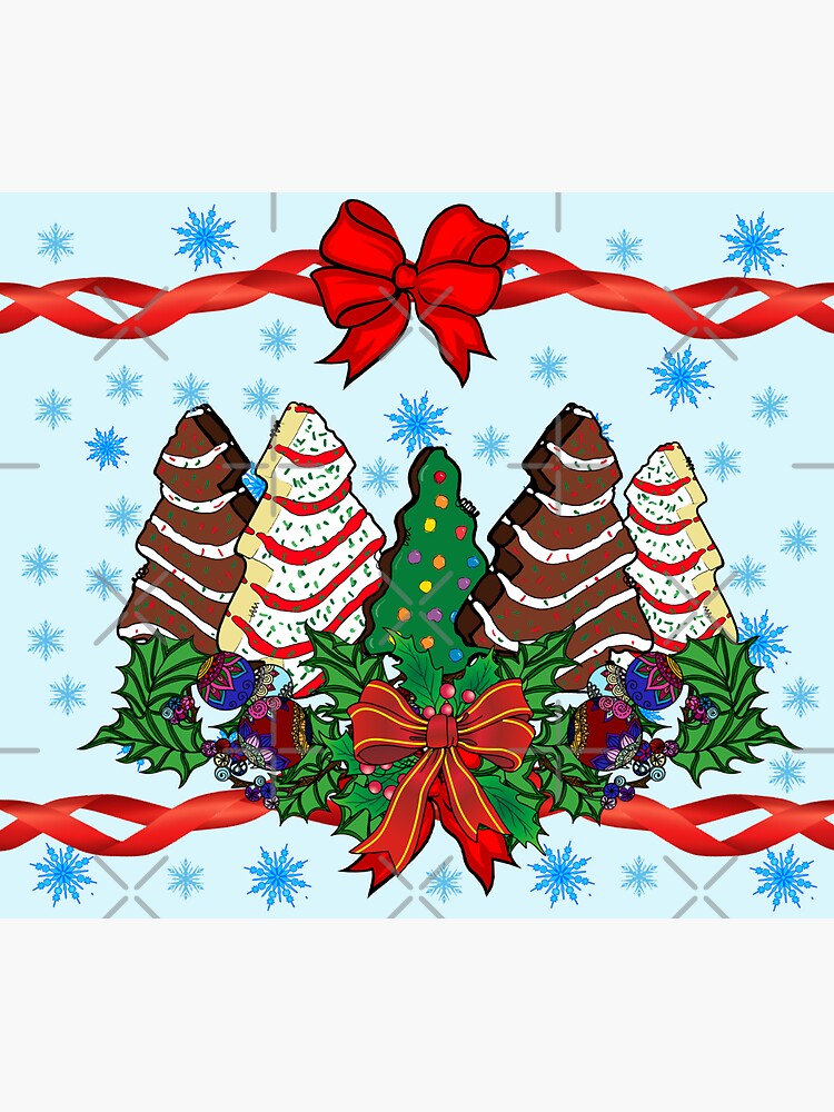 "Little Debbie Christmas Tree cakes" Sticker for Sale by ...