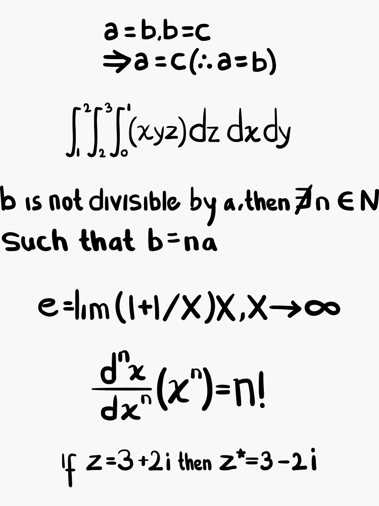 "Antique Math! formula, equation, divisible by, e constant Euler ...