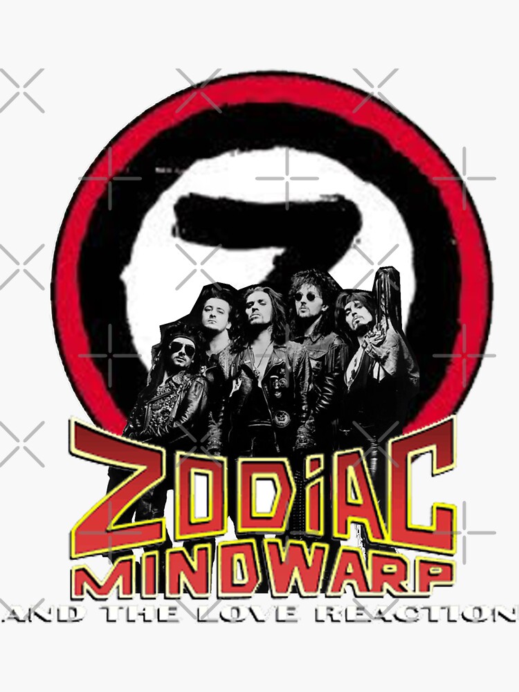 "Zodiac mindwarp British hard rock" Sticker for Sale by DivineLiveShop ...