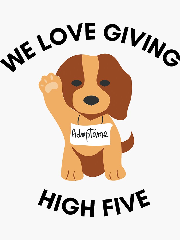 "we love giving high five" Sticker for Sale by Love-of-Fashion | Redbubble