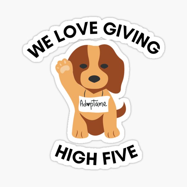 "we love giving high five" Sticker for Sale by Love-of-Fashion | Redbubble