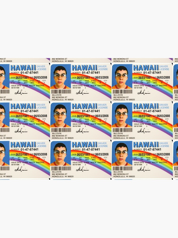 "McLovin ID" Hardcover Journal by stan19 | Redbubble